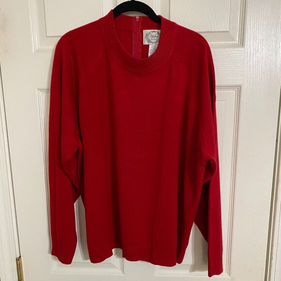 Stitches In Time | Tops | Beautiful Xmas Red Long Sleeve High Neck ...